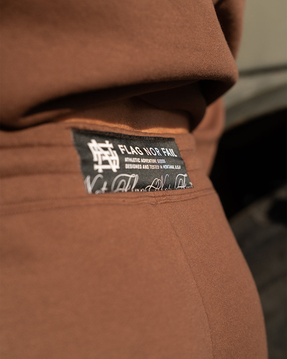 CHAMP JOGGERS - BROWN – FLAG NOR FAIL