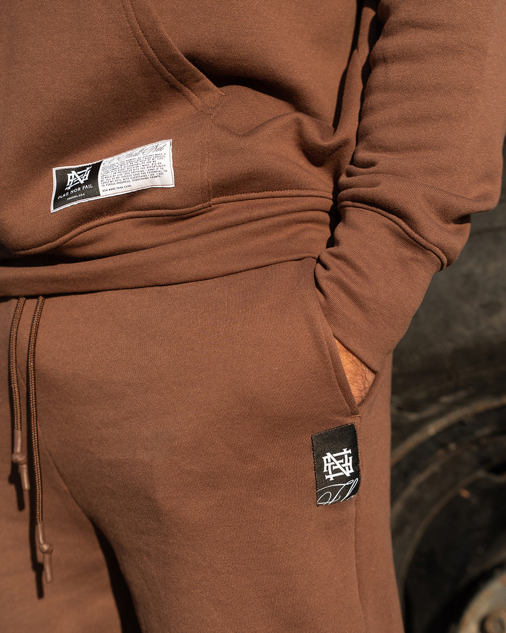 CHAMP JOGGERS - BROWN – FLAG NOR FAIL