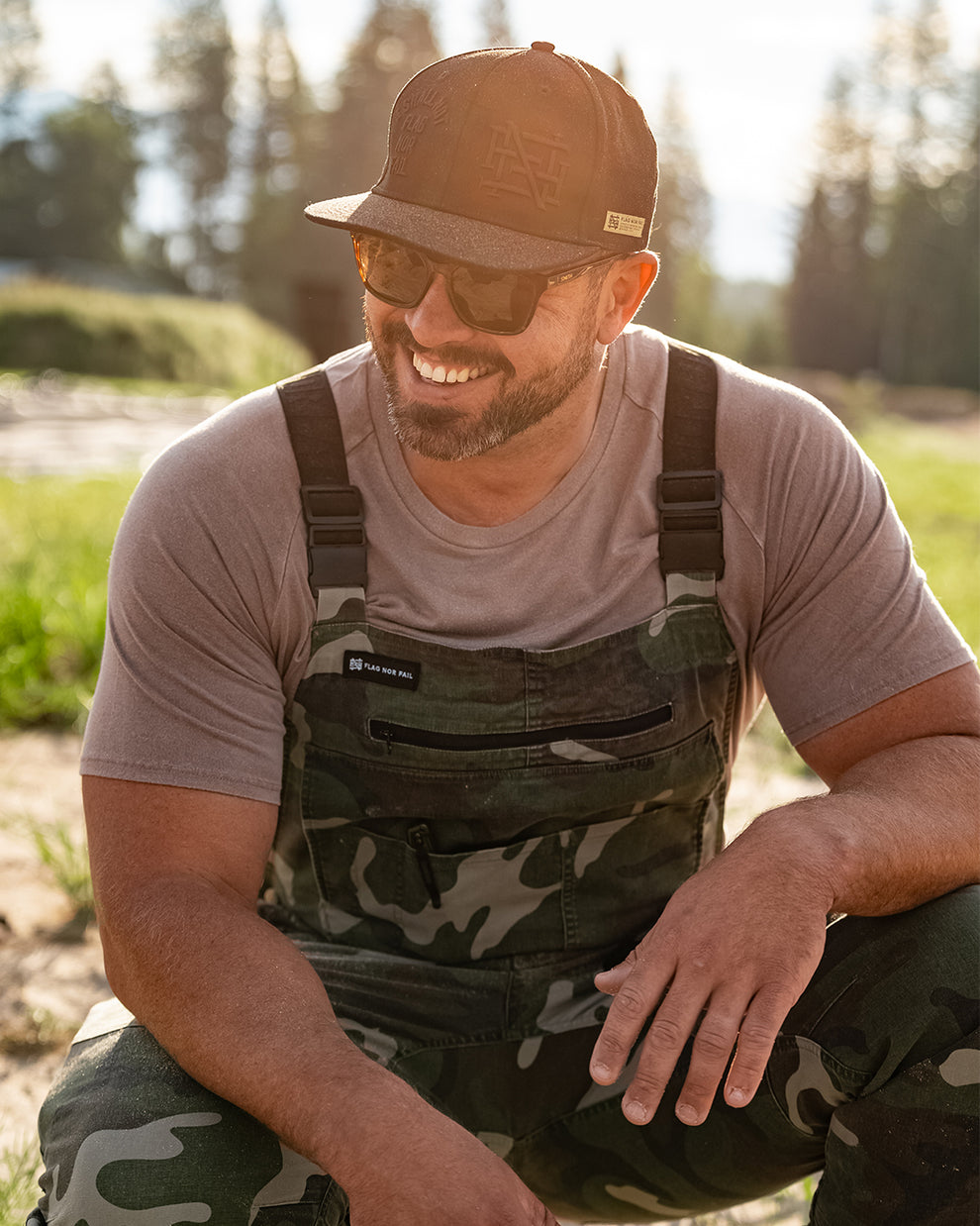 FOREVER OVERALLS - CAMO – FLAG NOR FAIL
