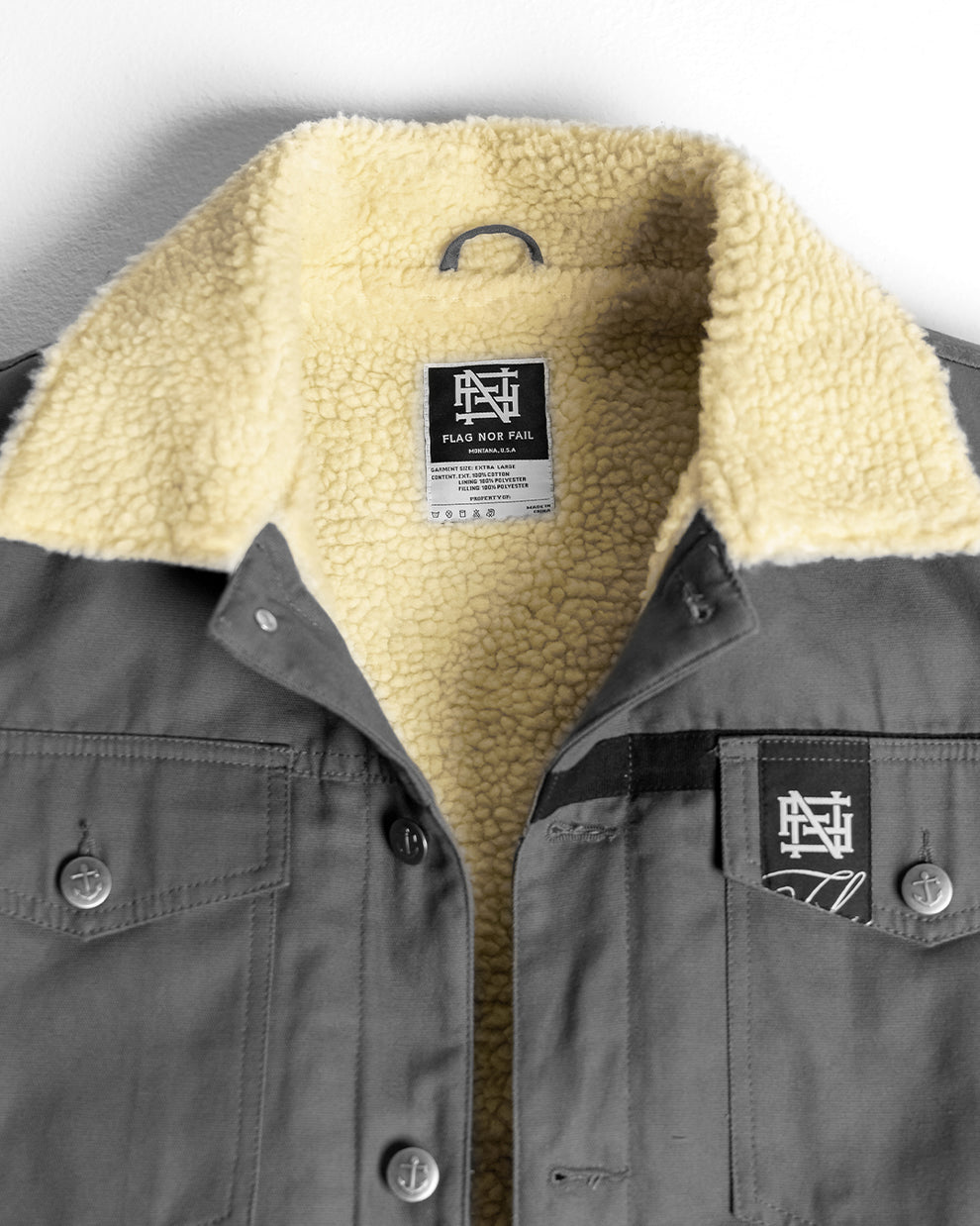 FOREVER JACKET - GREY – FLAG NOR FAIL