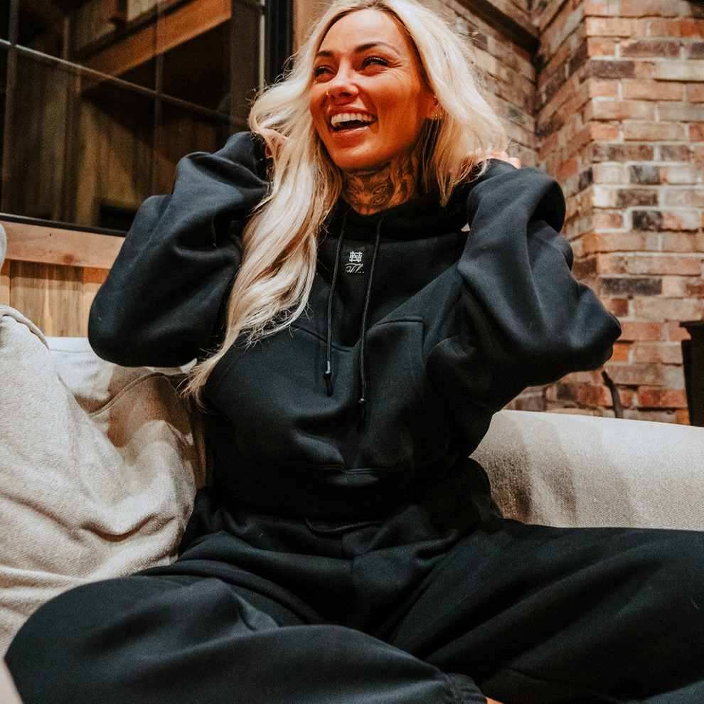WOMENS OVERSIZED SWEATPANTS - BLACK – FLAG NOR FAIL