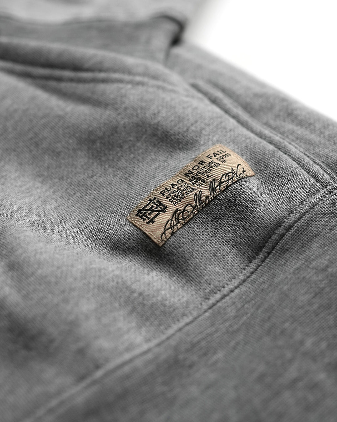 EMBOSSED PULLOVER - GREY – FLAG NOR FAIL