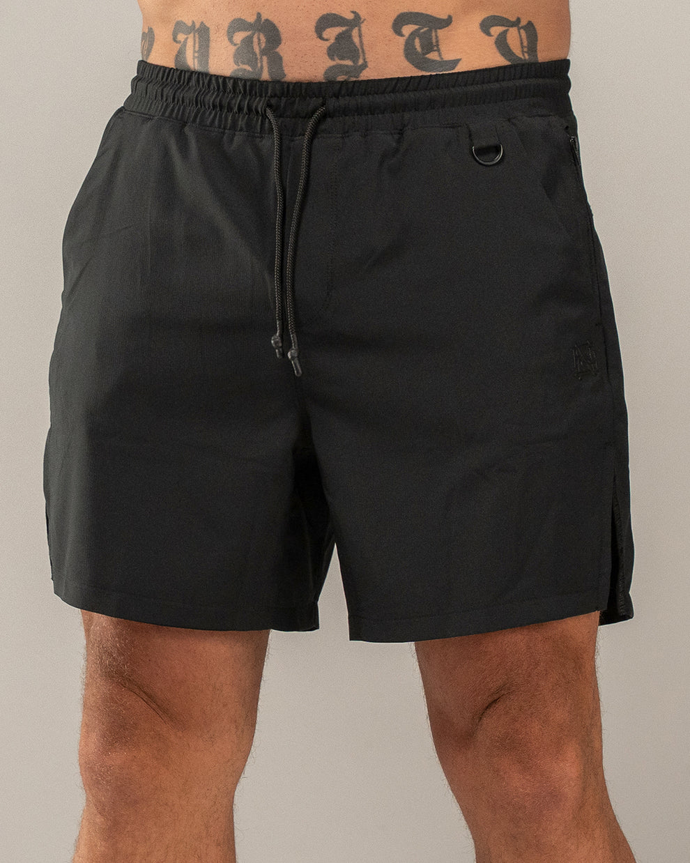 MENS HYBRID SHORTS - BLACK – FLAG NOR FAIL